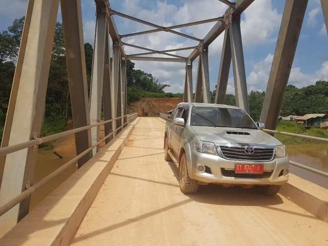 Akhirnya Rampung, Jembatan Penghubung Muara Ancalong dan Busang Tinggal ...